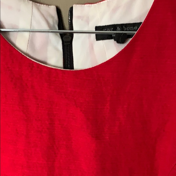 rag & bone | Dresses | Rag Bone Red Ribbed Dress | Poshmark